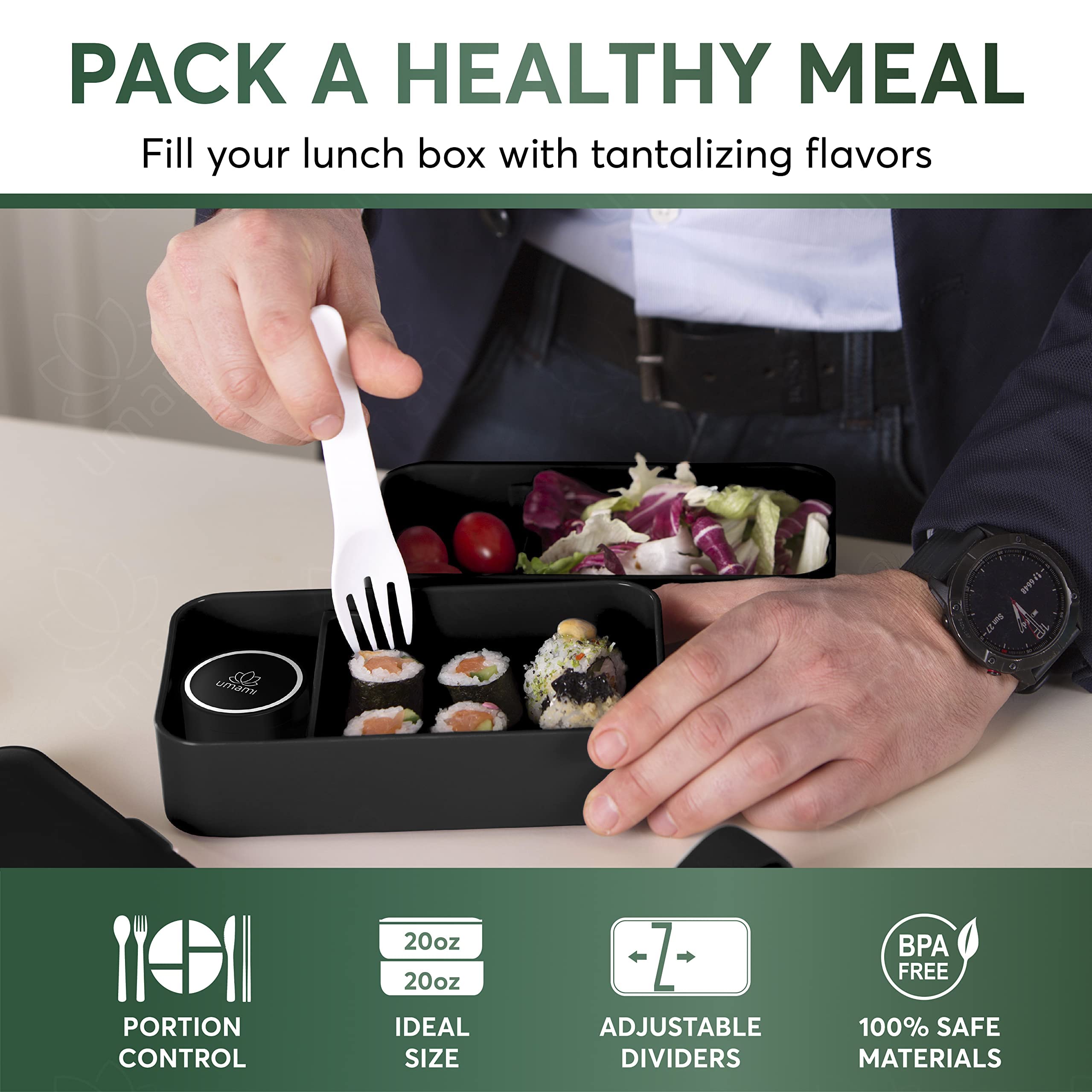 Original Bento Box Classic Matt Black – Umami Bentos