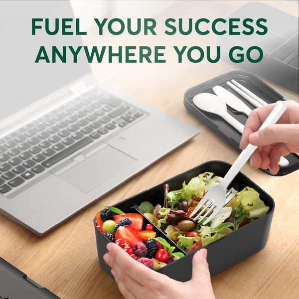 Single Layer Bento Box Onyx Black (30 oz) – Umami Bentos