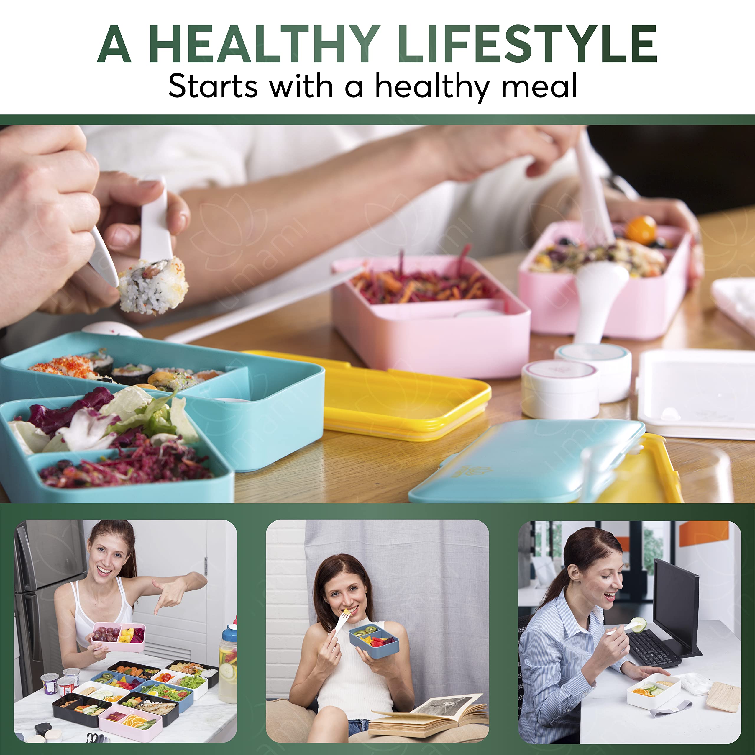 Original Bento Box Classic Kawaii Pink – Umami Bentos