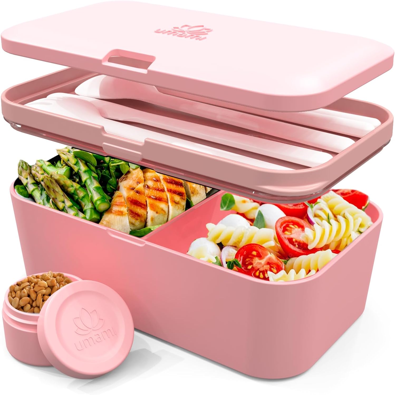 Single Layer Bento Box Coral Pink (30 oz) – Umami Bentos
