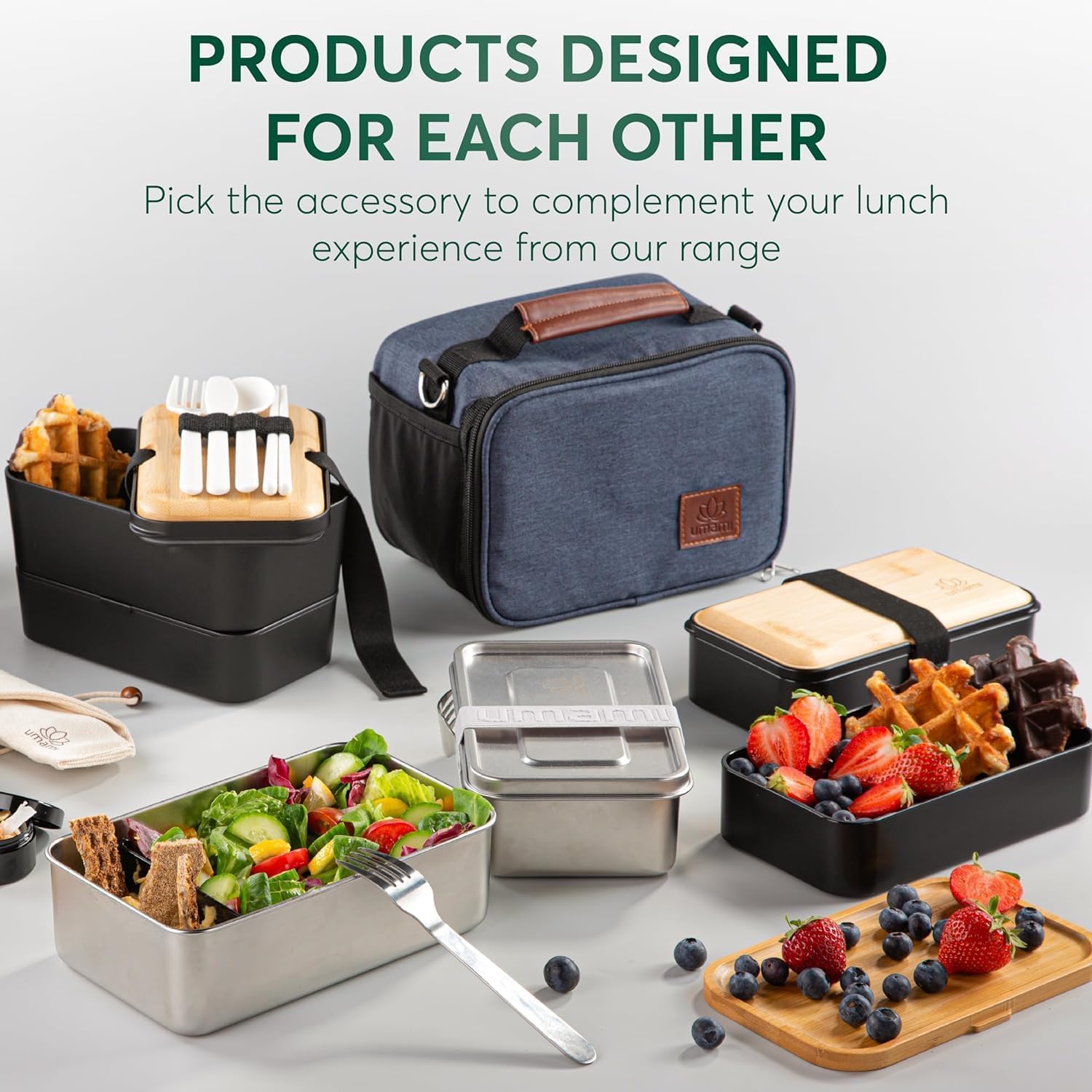 Single Layer Bento Box Onyx Black (30 oz) – Umami Bentos